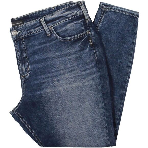 Silver Jeans Co. | Jeans | Silver Jeans Co Womens Elyse Blue Denim ...